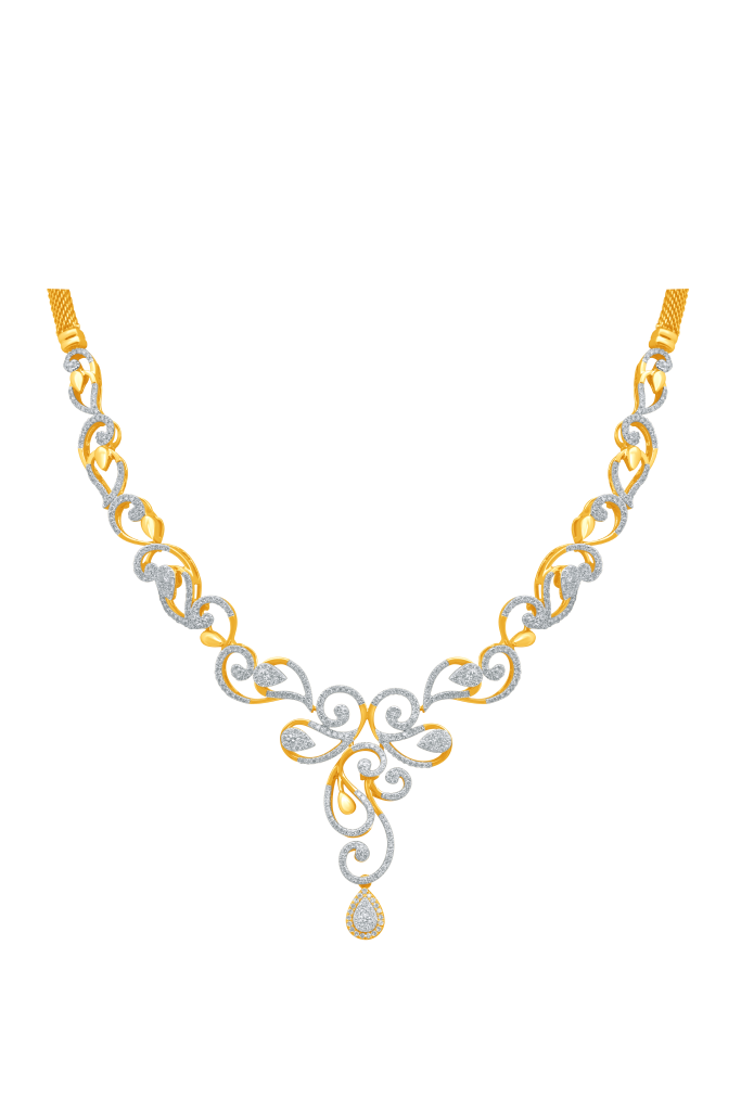 Damask Diamond Necklace - Shree Balaji Diamond