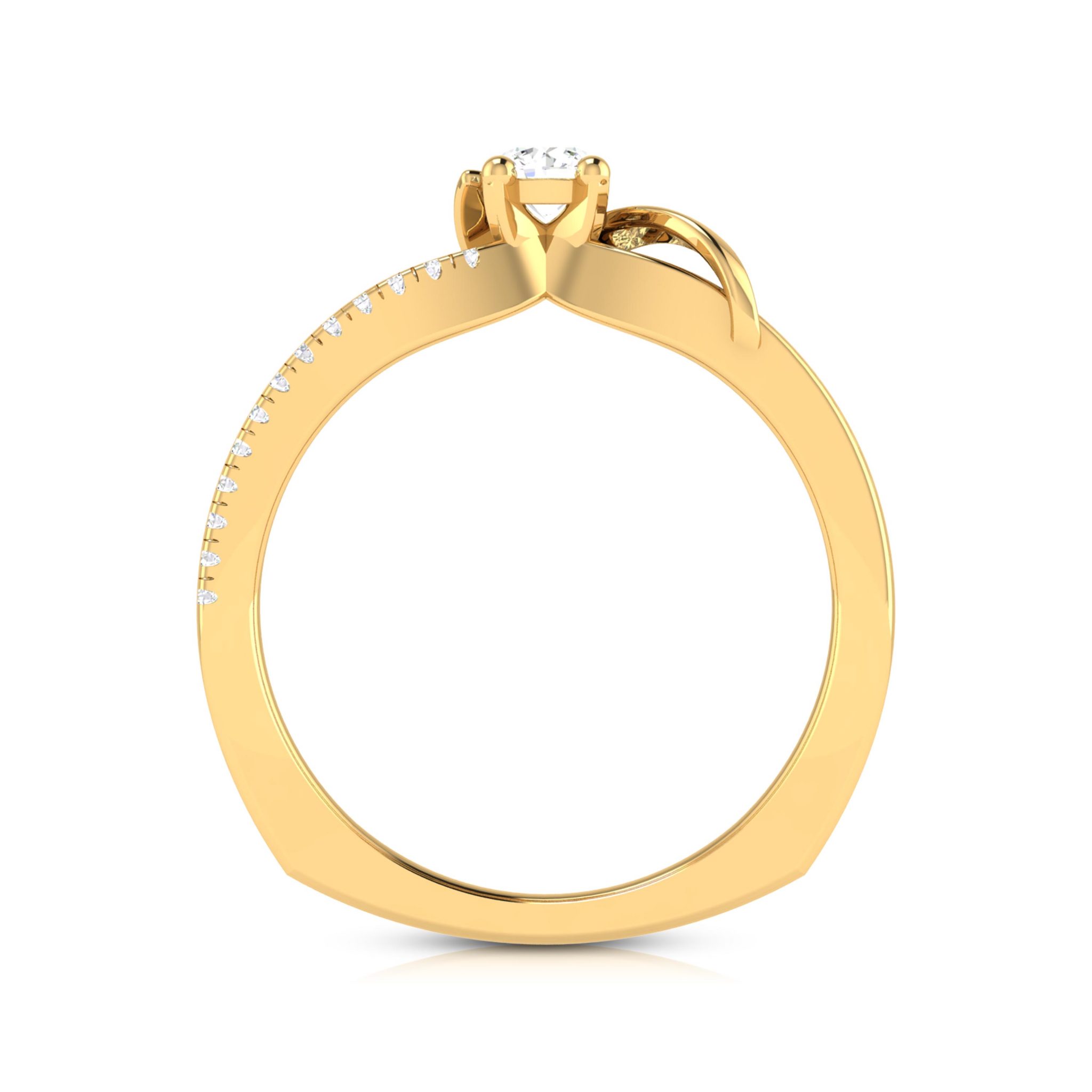 Club Solitaire Ring - Shree Balaji Diamond