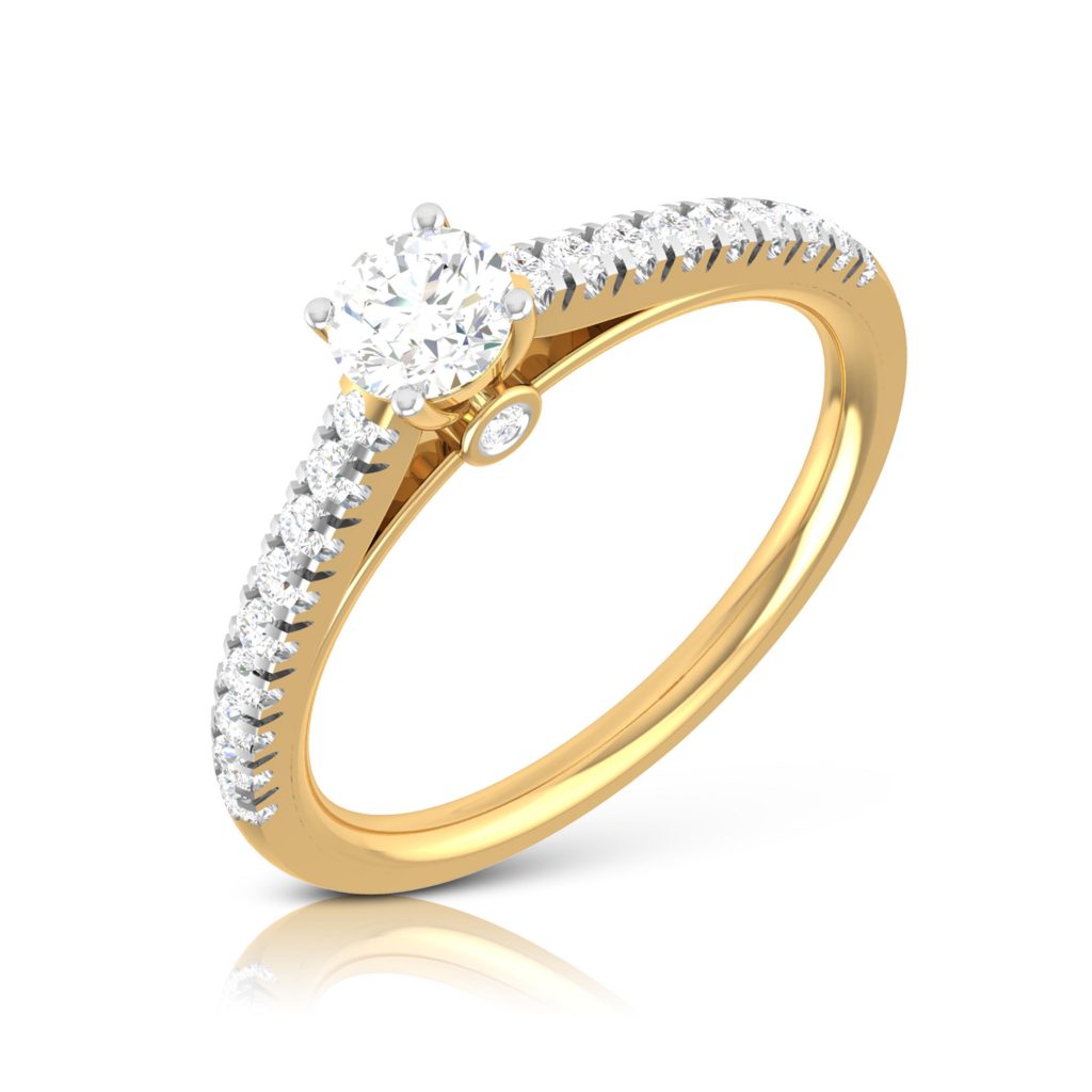 Modern Solitaire Ring - Shree Balaji Diamond
