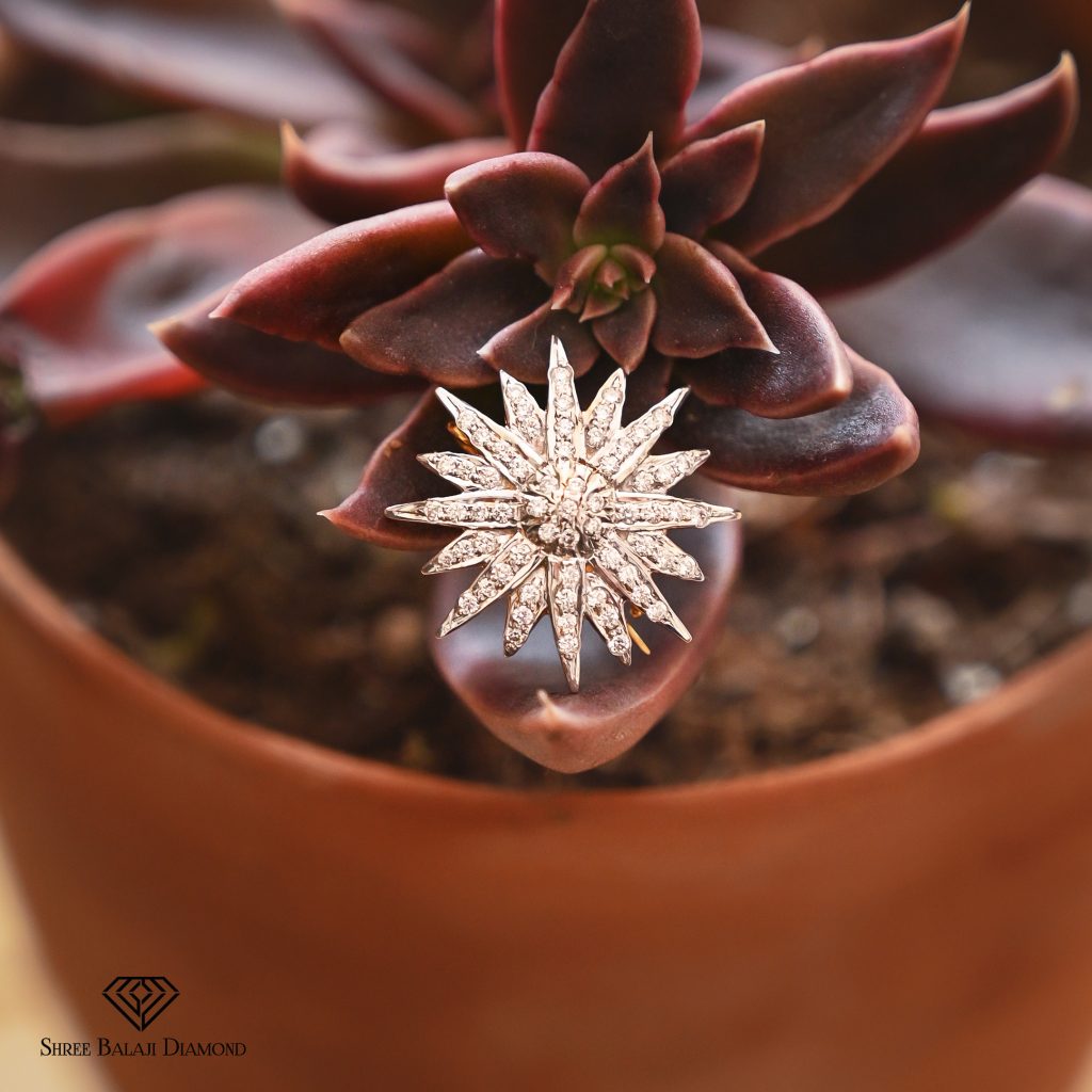 Sun Diamond Brooch - Shree Balaji Diamond
