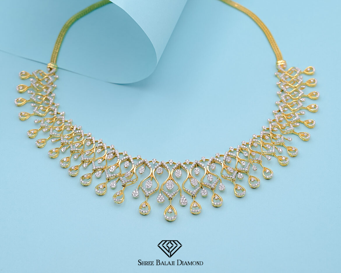 ELEGANT DIAMOND NECKLACE - Shree Balaji Diamond