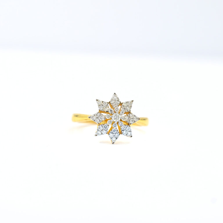 Beautiful Star Shaped Diamond Ring - Shree Balaji Diamond