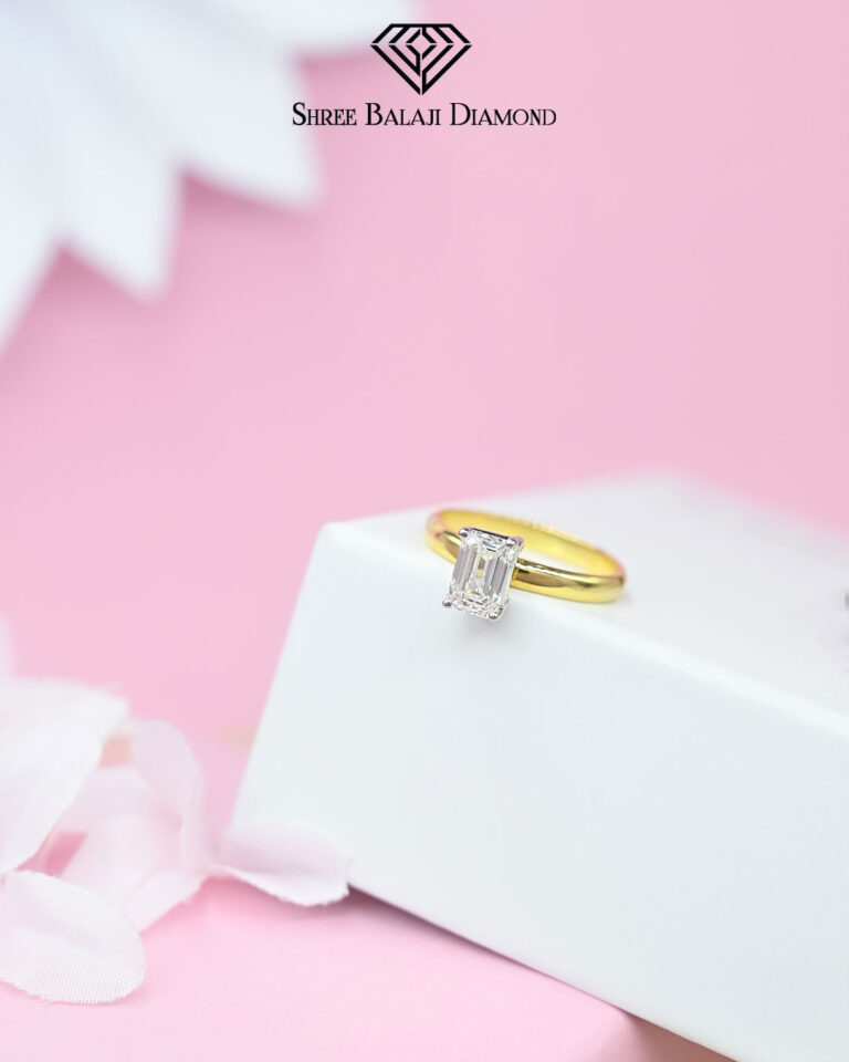 Glimmering Solitaire Ring - Shree Balaji Diamond